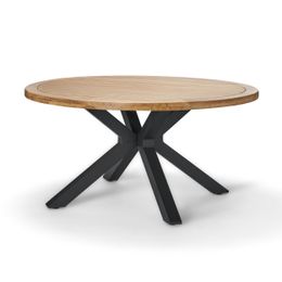 Tchibo - Premium-Gartentisch aus Teakholz - 1x14,5x84cm - schwarz - Holz / Aluminium / Stahl