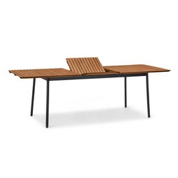 Tchibo - Ausziehtisch &raquo;Elin&laquo; mit Sonnenschirm-Aussparung - 181x90x76,5cm - schwarz -