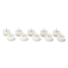 Tchibo - 10 LED-Echtwachs-Teelichter - creme