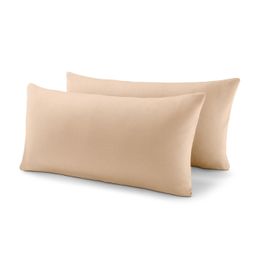 Tchibo - 2 Jersey-Kopfkissenbez&uuml;ge - beige