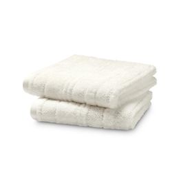 Tchibo - 2 Premium-Handt&uuml;cher mit Strukturmuster im Set - wei&szlig;