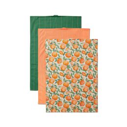 Tchibo - 3 Geschirrt&uuml;cher - orange
