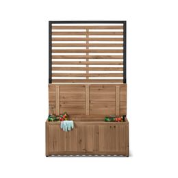 Tchibo - Sichtschutz-Stauraumbank-Modul &raquo;Elin&laquo; - 98x44x170cm - schwarz - Holz / Stahl / Polypropylen