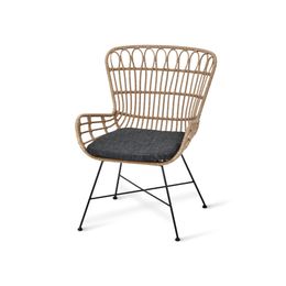 Tchibo - Gartenstuhl &raquo;Boho&laquo; - 62,5x70,5x87cm - anthrazit - Stahl / Polyethylen / Polyester