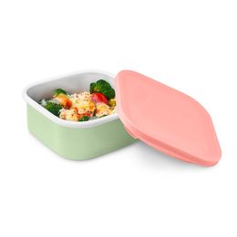 Tchibo - Emaille-Lunchbox - hellgr&uuml;n