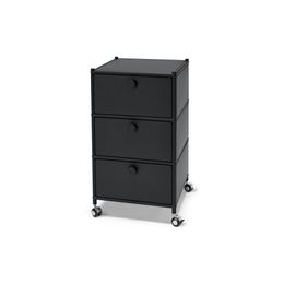 Tchibo - Rollcontainer &raquo;Cn3&laquo; mit 3 Schubladen - 40x40x70,5cm - schwarz - Metall