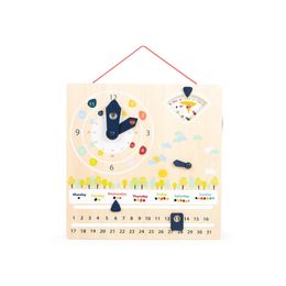 Small Foot Lernuhr mit Kalender &raquo;Educate&laquo; - braun
