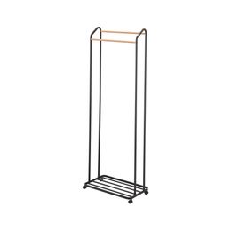 Tchibo - Yamazaki Garderobe mit Rollen &raquo;Tower&laquo; - 67x35x172,5cm - schwarz - Stahl / Holz