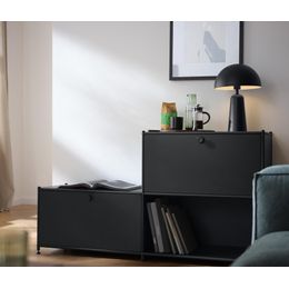 Tchibo - Metallregal &raquo;Cn3&laquo; mit 3 F&auml;chern - 152x40x82,5cm - schwarz -