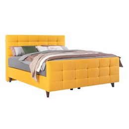 Tchibo - Boxspringbett &raquo;Dory&laquo; mit Topper - 181x223x121cm - braun - Holz / Polyester / Polyamid