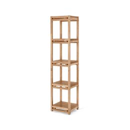 Tchibo - Schmales Standregal - 38,5x34x167cm - braun - Holz