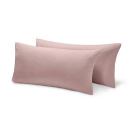 Tchibo - 2 Jersey-Kopfkissenbez&uuml;ge - ros&eacute;