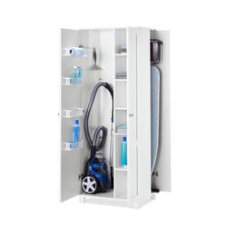Tchibo - Mehrzweckschrank - 69x52x180cm - silber - Holz / Kunststoff