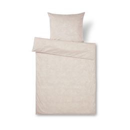 Tchibo - Brokat-Damast-Bettw&auml;sche - beige