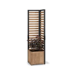 Tchibo - Sichtschutz-Pflanzkasten-Modul &raquo;Elin&laquo; - 44x44x170cm - schwarz - Holz / Stahl / Blech