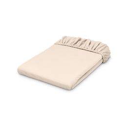 Tchibo - Biber-Spannbettlaken - beige