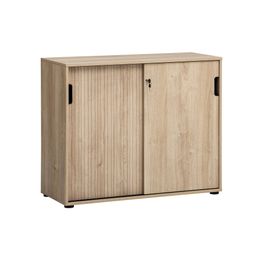 Tchibo - Aktenschrank &raquo;Emmik&laquo; - 100x41x83,5cm - schwarz - Holz / Kunststoff / Metall