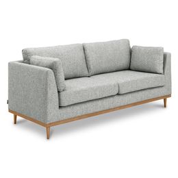 Tchibo - 3-Sitzer-Sofa &raquo;Larsen&laquo; - 192x83x84cm - hellgrau - Polyester / Acryl / Baumwolle