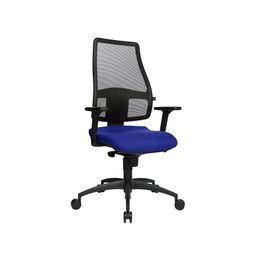 Tchibo - Drehstuhl &raquo;Syncro Net&laquo; - 48x48x108cm - schwarz - Kunststoff / Stahl / Polyester