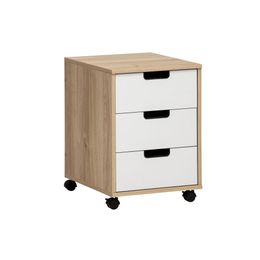 Tchibo - Rollcontainer &raquo;Emmik&laquo; - 40x50x57cm - schwarz - Holz / Kunststoff / Metall