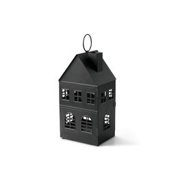 Tchibo - LED-Zinkhaus-Laterne - 12x16,5x29cm - schwarz - Metall