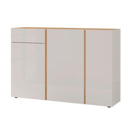 Germania-Sideboard &raquo;Mesa&laquo; - 152x43x103cm - schwarz - Holz / Glas