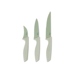 Tchibo - 3 K&uuml;chenmesser - gr&uuml;n