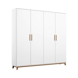 Rauch Kleiderschrank &raquo;Carlsson&laquo; mit Dreht&uuml;ren - 181x53x203cm - braun - Holz / Holz / Eichenholz