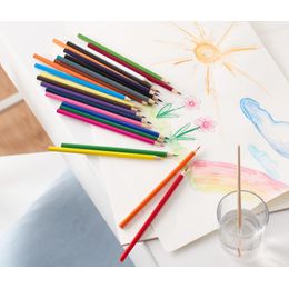 Tchibo - 24 Aquarell-Buntstifte in der Dose - mehrfarbig