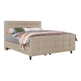Tchibo - Boxspringbett &raquo;Dory&laquo; mit Topper - 181x223x121cm - beige - Holz / Polyester / Polyamid