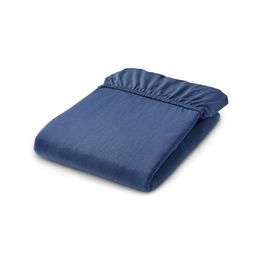 Tchibo - Extrahohes Jersey-Spannbettlaken - blau