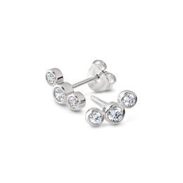 Tchibo - 925 Silber Ohrstecker Zirkoniabogen - silber