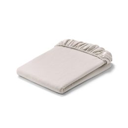 Tchibo - Biber-Spannbettlaken - grau-beige