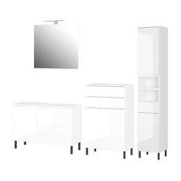Tchibo - Set &raquo;Salinas&laquo; gro&szlig; mit Kommode - 80x34x56cm - wei&szlig; - Holz