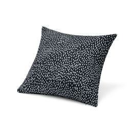 Vestio-Dekokissenbezug mit Punkte-Print - schwarz