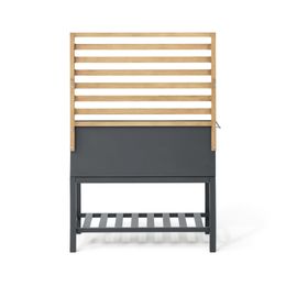 Tchibo - Outdoor-K&uuml;chenmodul mit Lamellen-Wand - 103x50x148cm - silber -