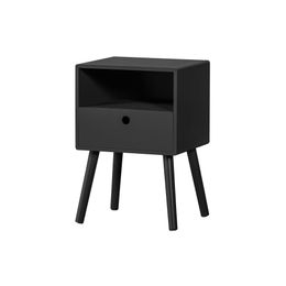 Tchibo - Woood Nachttisch &raquo;Ozzy&laquo; - 36x30x53cm - schwarz -