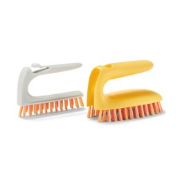 Tchibo - 2-in-1-Fliesen-Bodenb&uuml;rste - orange