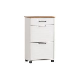 Tchibo - Schuhschrank &raquo;Jelda&laquo; - 62,5x34x102cm - schwarz - Holz / Metall / Kunststoff