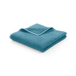 Tchibo - Jacquard-Badetuch - blau