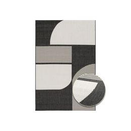 Tchibo - Outdoor-Teppich &raquo;Zen Lines&laquo; - schwarz