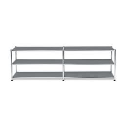 Tchibo - Lowboard Metall &raquo;Cn3&laquo; offen - 152x40x46,5cm - chrom - Stahl / Kunststoff / Kunststoff
