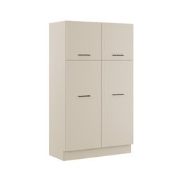 Tchibo - Seitenschrankmodul mit Schuhablage - 120x56x206cm - schwarz - Holz / Metall / Kunststoff