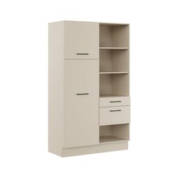 Tchibo - Seitenschrankmodul f&uuml;r Getr&auml;nkekisten - 120x58x206cm - schwarz - Holz / Metall