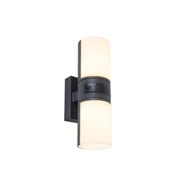 Tchibo - LED-Oudoor-Wandleuchte mit Bewegungsmelder - anthrazit