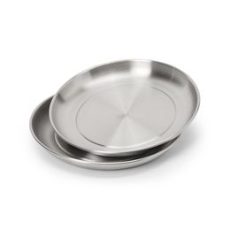 Tchibo - 2 Camping-Teller - silber