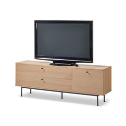 Tchibo - Lowboard &raquo;Finnsbo&laquo; - 165x40x59,5cm - schwarz - Holz / Echtholzfurnier / Stahl