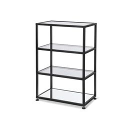 Tchibo - Design-Konsole mit Glasf&auml;chern - 60x35x88cm - schwarz -