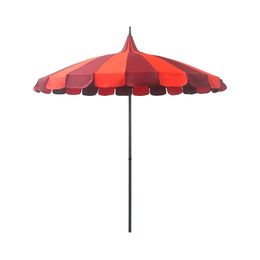 Leco Sonnenschirm - 14x181x14cm - dunkelbraun - Polyester / Aluminium / Fiberglas