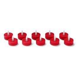 Tchibo - 10 LED-Echtwachs-Teelichter - rot